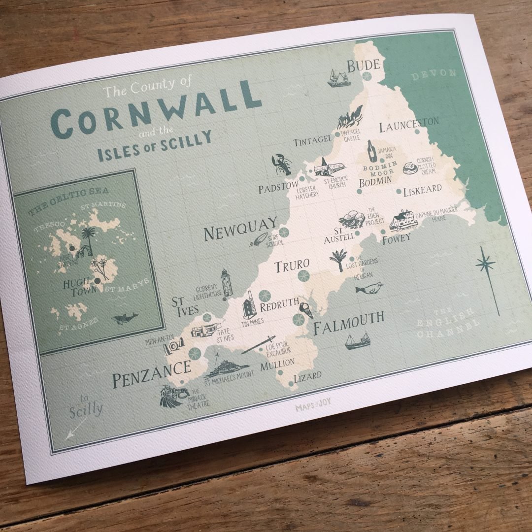 Cornwall | Maps of Joy